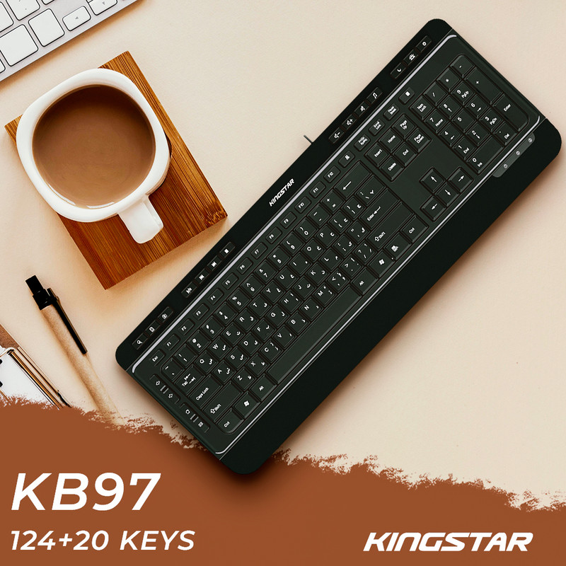 قیمت و خرید کیبورد کینگ استار مدل KB97 Gaming Full Multimedia
