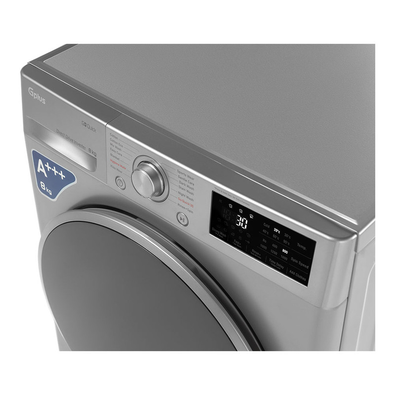 قیمت و خرید ماشین لباسشویی جی پلاس مدل GWM-L870S ظرفیت 8 کیلوگرم