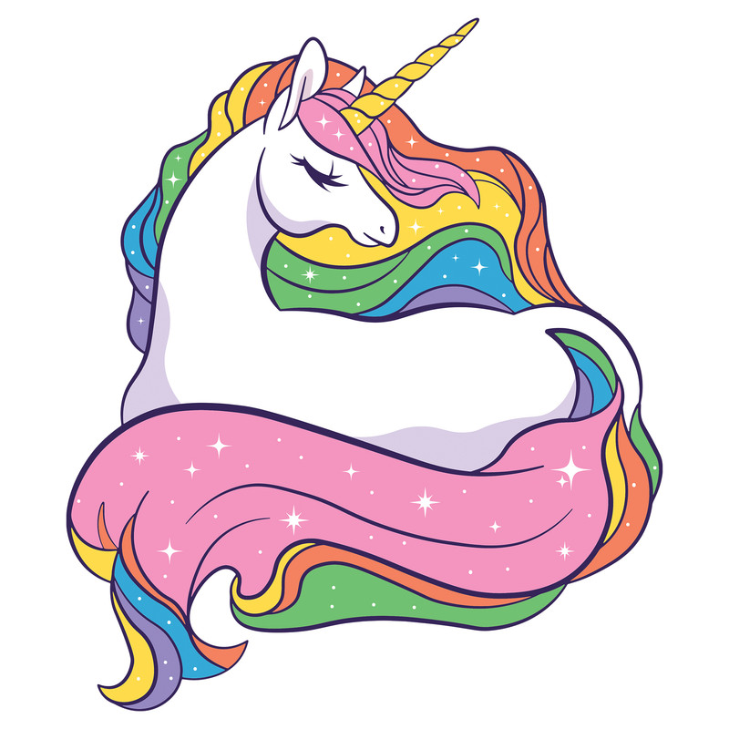 قیمت و خرید استیکر پارچه و لباس مدل dtf طرح یونیکورن کد H20.708 مجموعه 3 عددی