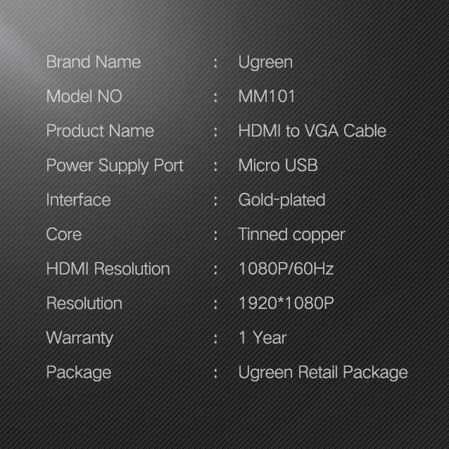 قیمت و خرید کابل تبدیل HDMI به micro USB / VGA یوگرین مدل MM101-30449 ...