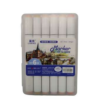 قیمت و خرید ماژیک راندو مدل رنگ پوست بسته 6 عددی