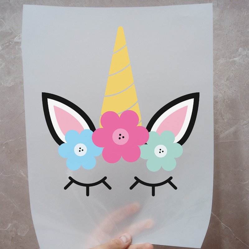 قیمت و خرید استیکر پارچه و لباس مدل dtf طرح یونیکورن کد H15.21 مجموعه 12 عددی