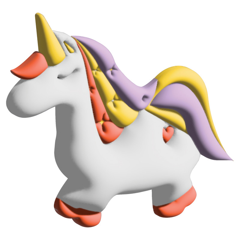 قیمت و خرید استیکر پارچه و لباس مدل dtf طرح یونیکورن کد H20.473 مجموعه 3 عددی