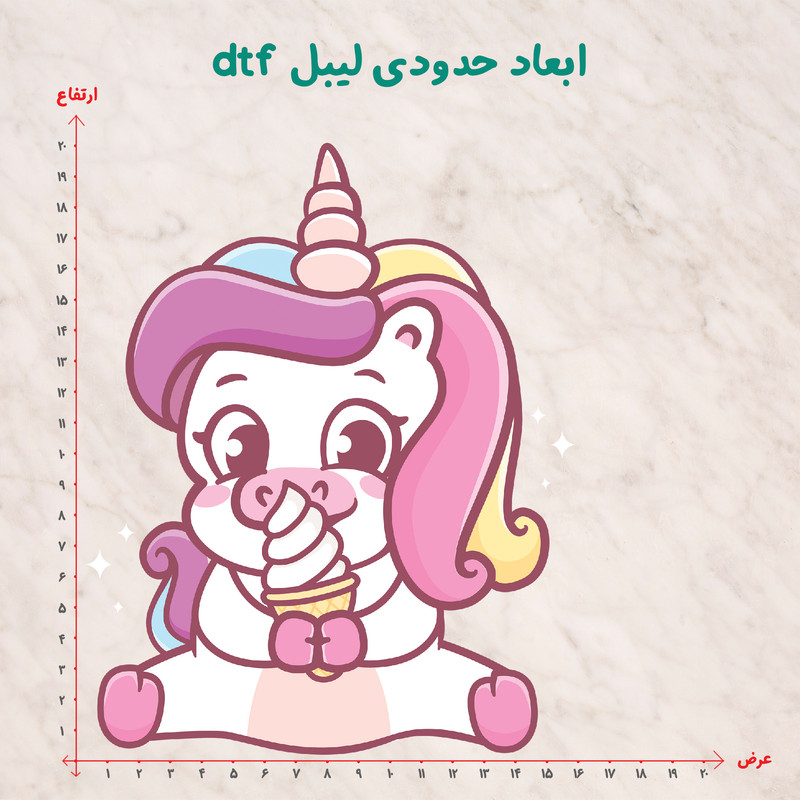 قیمت و خرید استیکر پارچه و لباس مدل dtf طرح یونیکورن کد H20.471 مجموعه 6 عددی