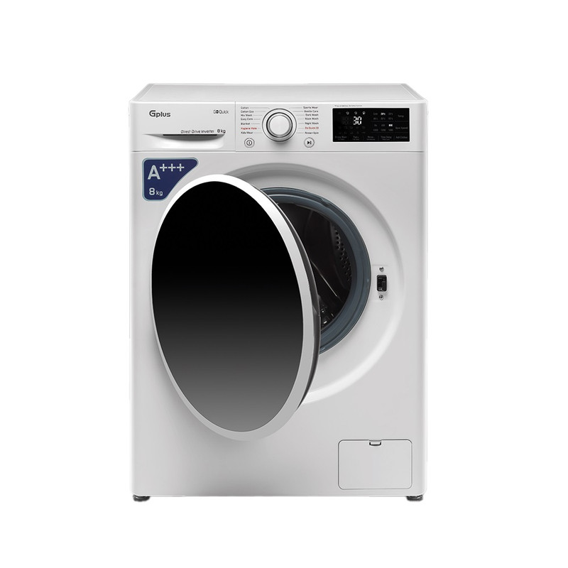 قیمت و خرید ماشین لباسشویی اتوماتیک جی پلاس مدل GWM-P87S ظرفیت 8 کیلوگرم