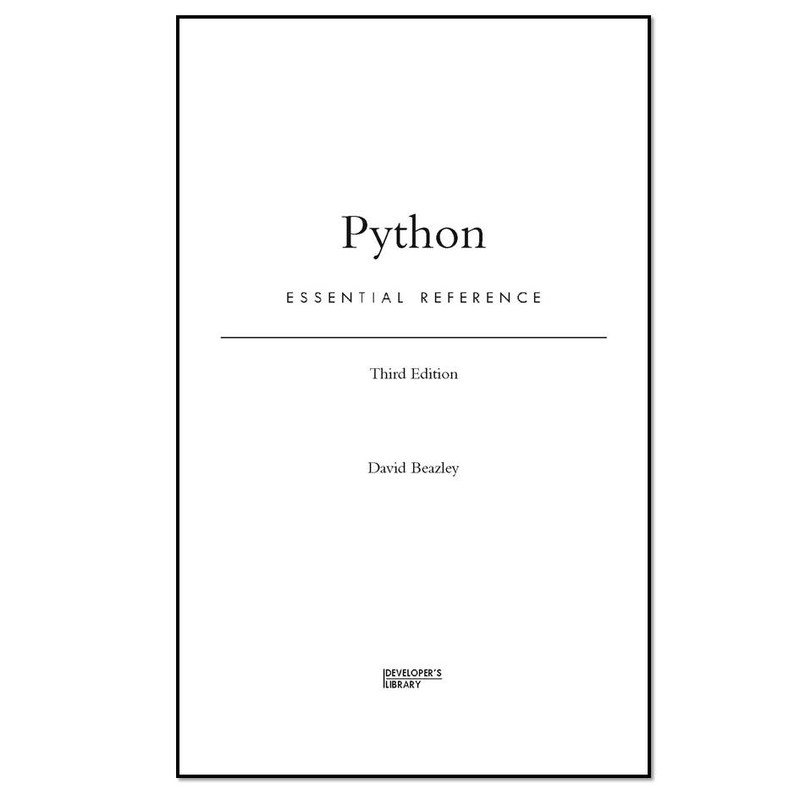 قیمت و خرید کتاب Python Essential Reference اثر Beazley David انتشارات ...