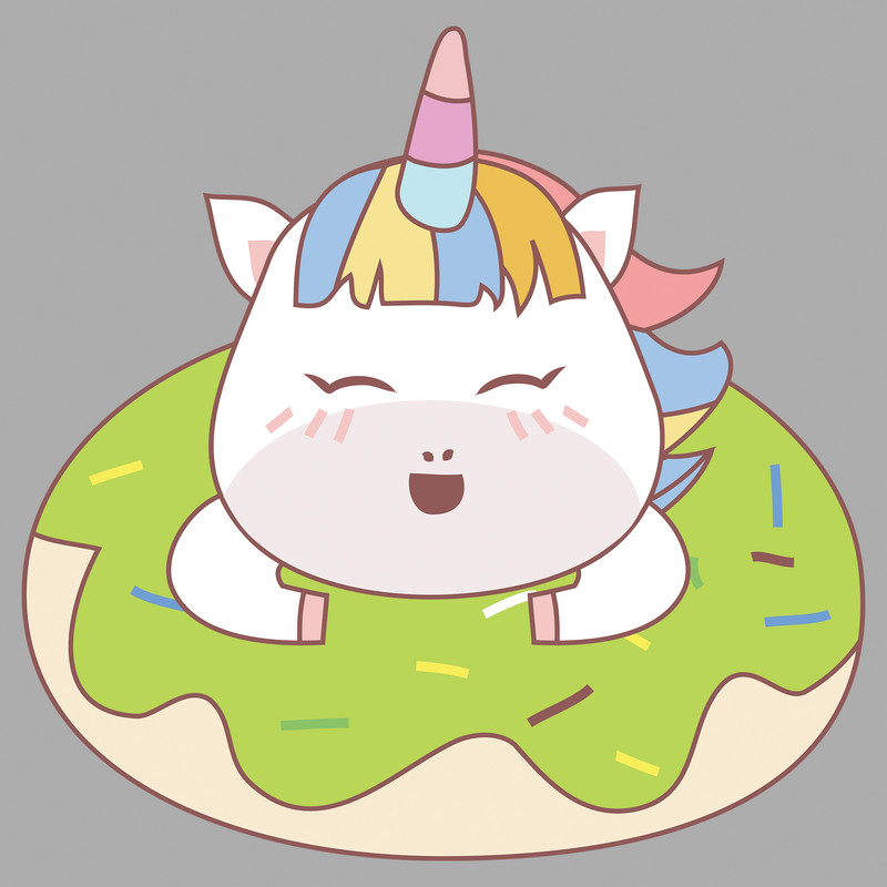 قیمت و خرید استیکر پارچه و لباس مدل dtf طرح یونیکورن کد H20.175 مجموعه 6 عددی