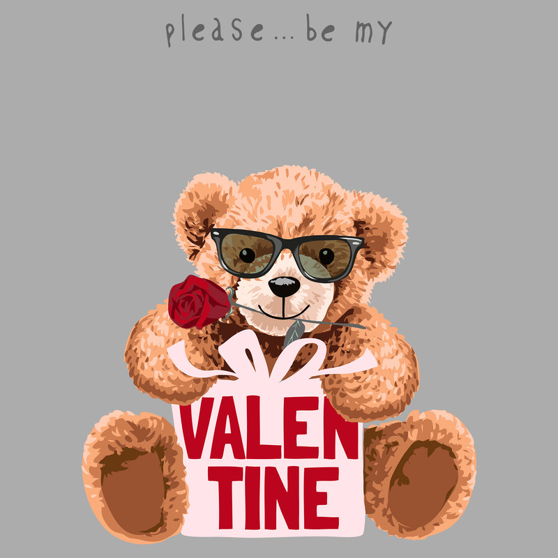 قیمت و خرید استیکر پارچه و لباس مدل dtf طرح تدی کد H30.168 مجموعه 24 عددی