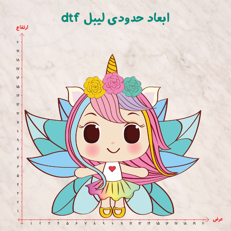 قیمت و خرید استیکر پارچه و لباس مدل dtf طرح یونیکورن کد H20.291 مجموعه 6 عددی