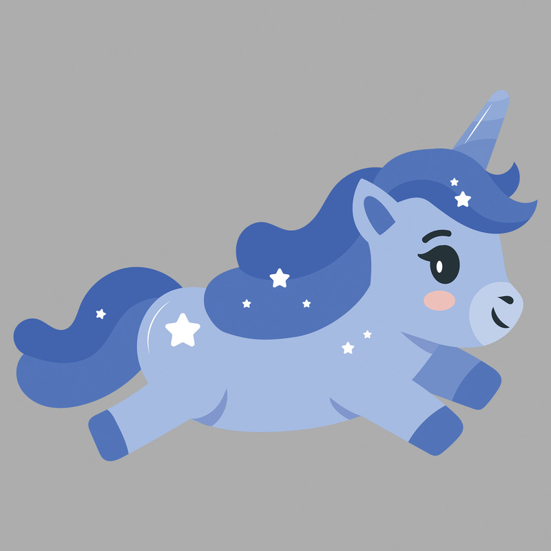 قیمت و خرید استیکر پارچه و لباس مدل dtf طرح یونیکورن کد H20.318 مجموعه 3 عددی