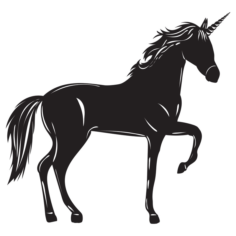 قیمت و خرید استیکر پارچه و لباس مدل dtf طرح یونیکورن کد H15.1138 مجموعه 4 عددی