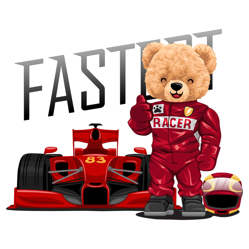 قیمت و خرید استیکر پارچه و لباس مدل dtf طرح تدی کد H15.97 مجموعه 12 عددی