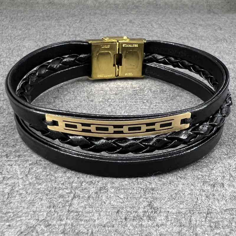 قیمت و خرید دستبند طلا 18 عیار مردانه دوست خوب مدل dk082