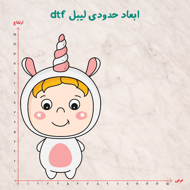 قیمت و خرید استیکر پارچه و لباس مدل dtf طرح یونیکورن کد H15.262 مجموعه 12 عددی