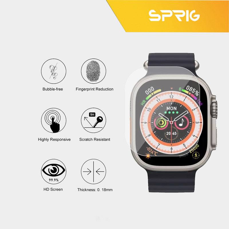 قیمت و خرید محافظ صفحه نمایش شیشه ای اسپریگ مدل SH-SP مناسب برای ساعت هوشمند هاینو تکو T89 Ultra ...