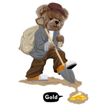 قیمت و خرید استیکر پارچه و لباس مدل dtf طرح تدی کد H20.26 مجموعه 12 عددی