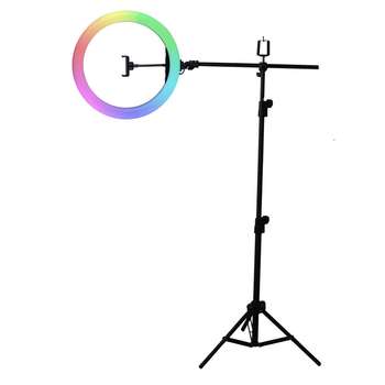 قیمت و خرید رینگ لایت مدل LJJ-36 RGB T به همراه سه پایه