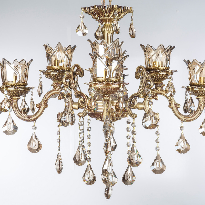 قیمت و خرید لوستر 12 شعله چشمه نور کد S3559/6+6-AO