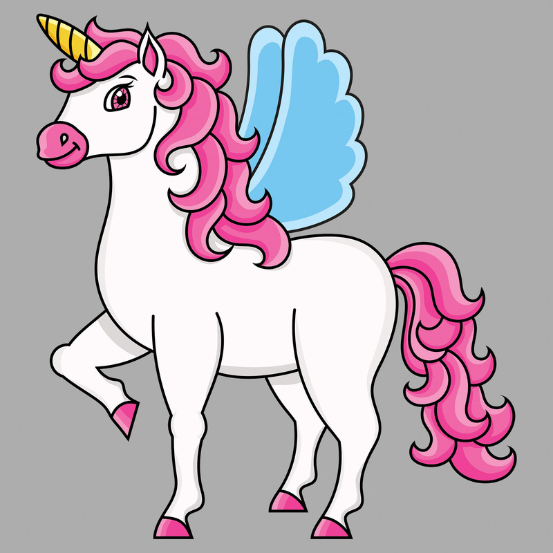 قیمت و خرید استیکر پارچه و لباس مدل dtf طرح یونیکورن کد H15.694 مجموعه 4 عددی