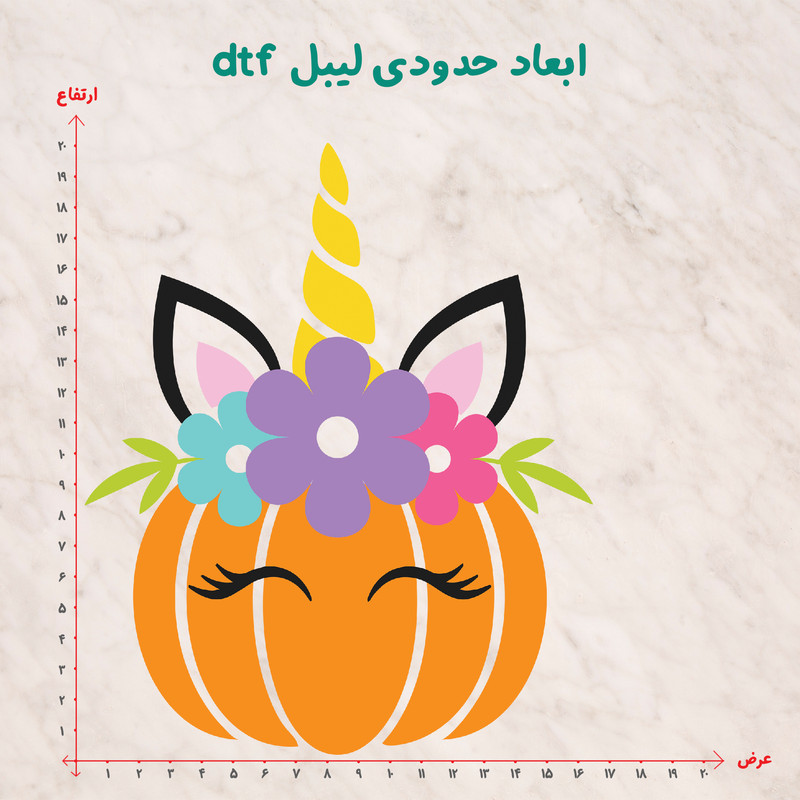 قیمت و خرید استیکر پارچه و لباس مدل dtf طرح یونیکورن کد H20.80 مجموعه 6 عددی