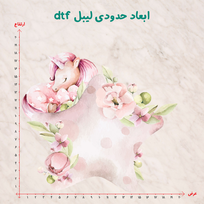 قیمت و خرید استیکر پارچه و لباس مدل dtf طرح یونیکورن کد H20.492 مجموعه 6 عددی