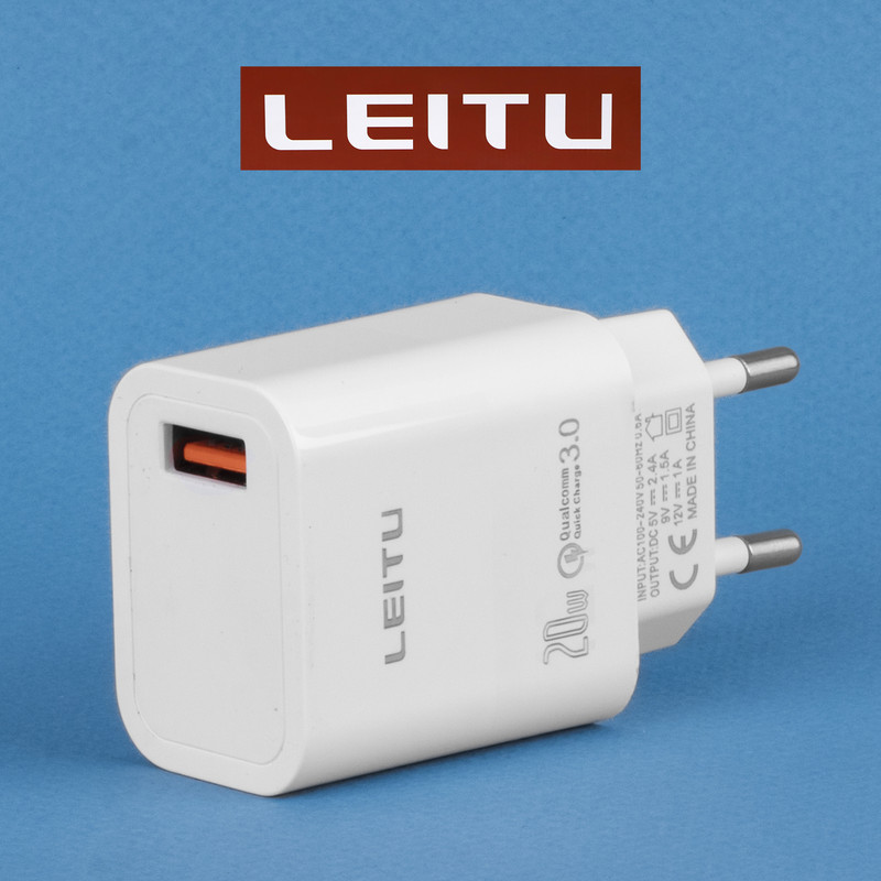 قیمت و خرید شارژر دیواری 20 وات لیتو مدل LH-12 به همراه کابل تبدیل USB-C