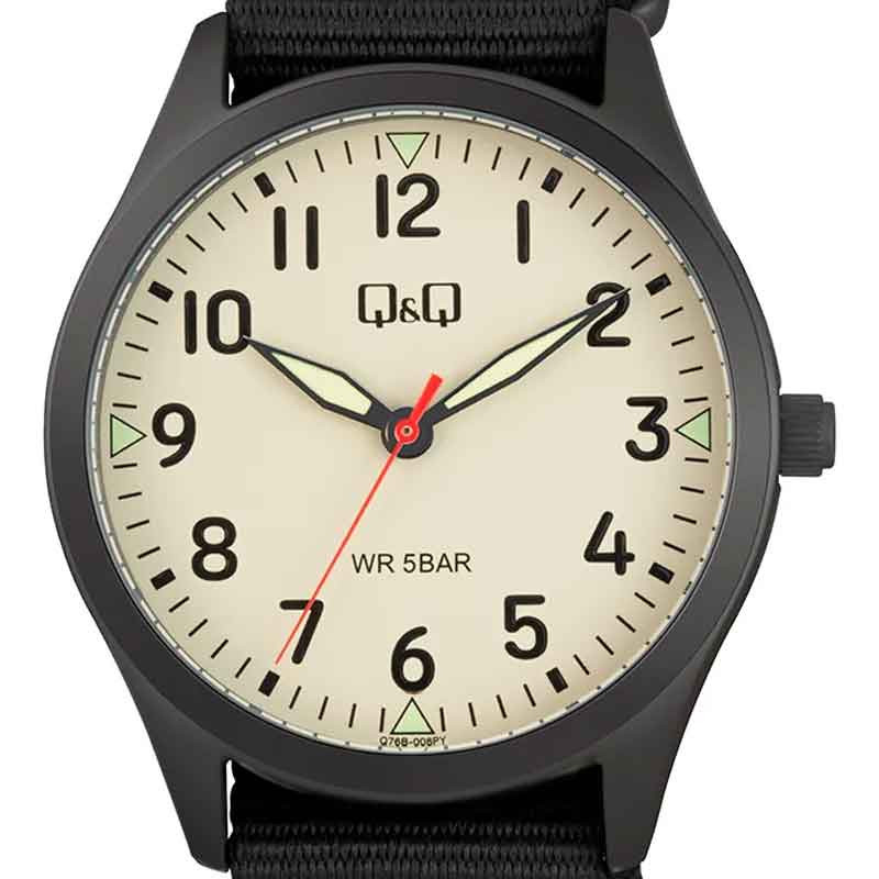 قیمت و خرید ساعت مچی عقربه‌ای مردانه کوارتز کیو اند کیو مدل Q76B-008PY