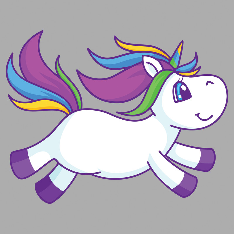 قیمت و خرید استیکر پارچه و لباس مدل dtf طرح یونیکورن کد H15.616 مجموعه 4 عددی