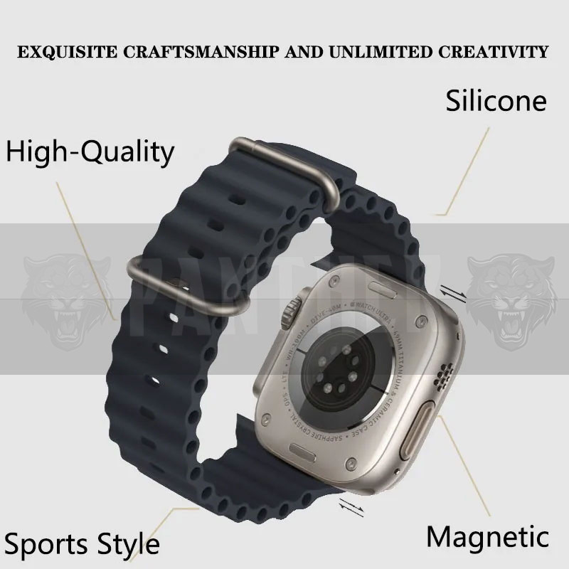 قیمت و خرید بند پنتر مدل Silicone Loop Ocean مناسب برای اپل واچ Ultra ...