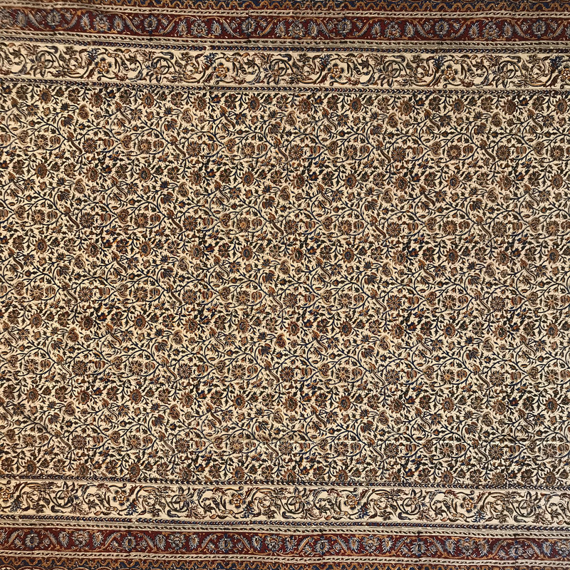 قیمت و خرید سفره قلمکار طرح گل و مرغ مدل J135