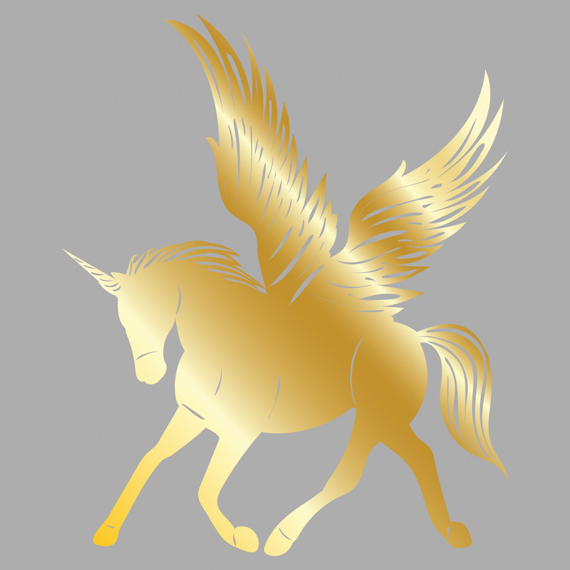 قیمت و خرید استیکر پارچه و لباس مدل dtf طرح یونیکورن کد H20.1131 مجموعه 3 عددی