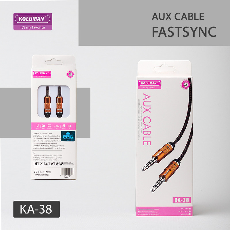 قیمت و خرید کابل AUX کلومن مدل KA - 38 طول یک متر