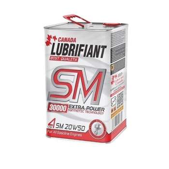 قیمت و خرید روغن موتور کانادا لوبریفنت مدل 20W50 SM حجم 4 لیتر