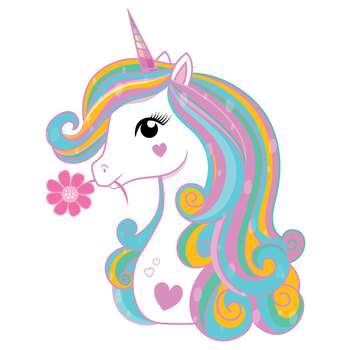 قیمت و خرید استیکر پارچه و لباس مدل dtf طرح یونیکورن کد H15.385 مجموعه 4 عددی