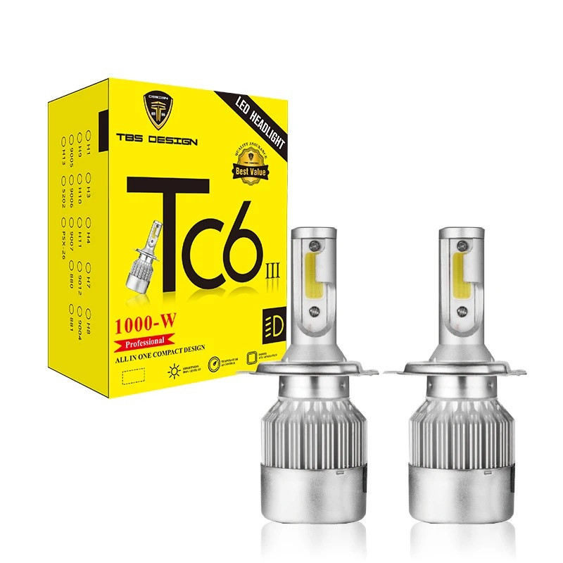 قیمت و خرید هدلایت لامپ خودرو توبیز مدل TC6 پایه H4 بسته دو عددی