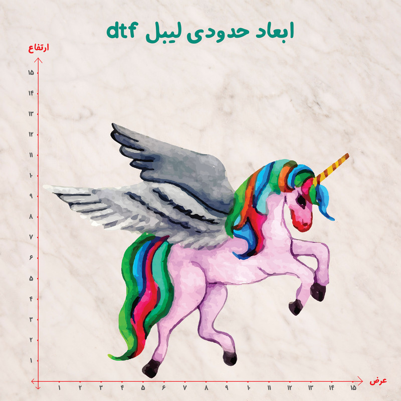 قیمت و خرید استیکر پارچه و لباس مدل dtf طرح یونیکورن کد H15.533 مجموعه 4 عددی