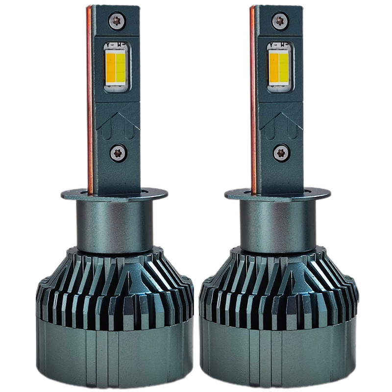 قیمت و خرید هدلایت لامپ خودرو لنزو مدل Q125 سه رنگ پایه H1 بسته دو عددی