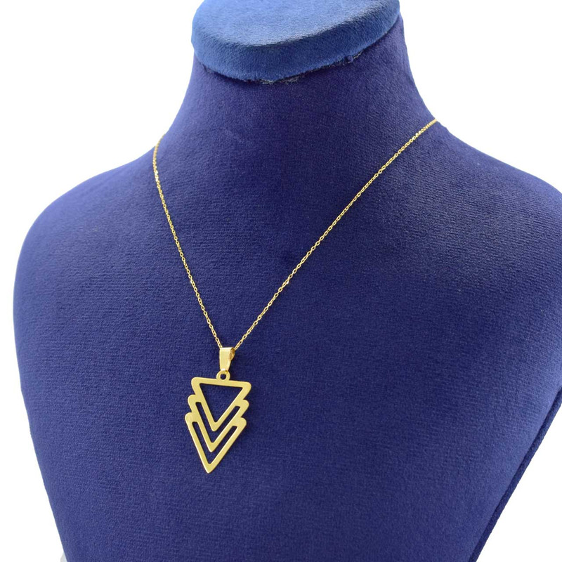 قیمت و خرید گردنبند طلا 18 عیار زنانه کانیار گالری مدل NE124