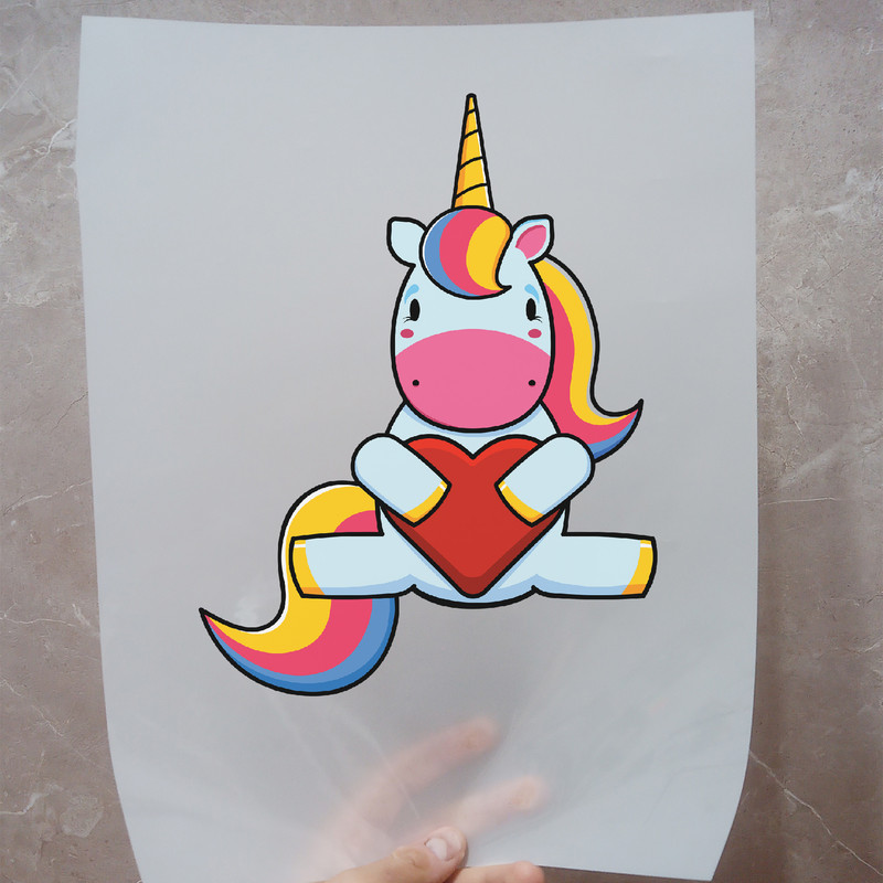 مشخصات، قیمت و خرید استیکر پارچه و لباس مدل dtf طرح یونیکورن کد H20.863 مجموعه 3 عددی | دیجی‌کالا