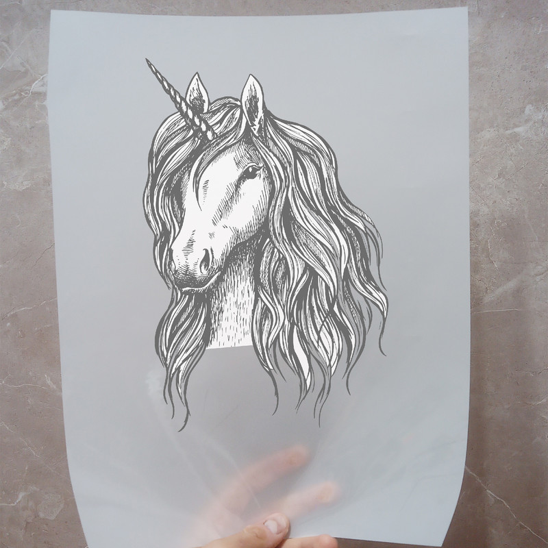 قیمت و خرید استیکر پارچه و لباس مدل dtf طرح یونیکورن کد H20.304 مجموعه 3 عددی