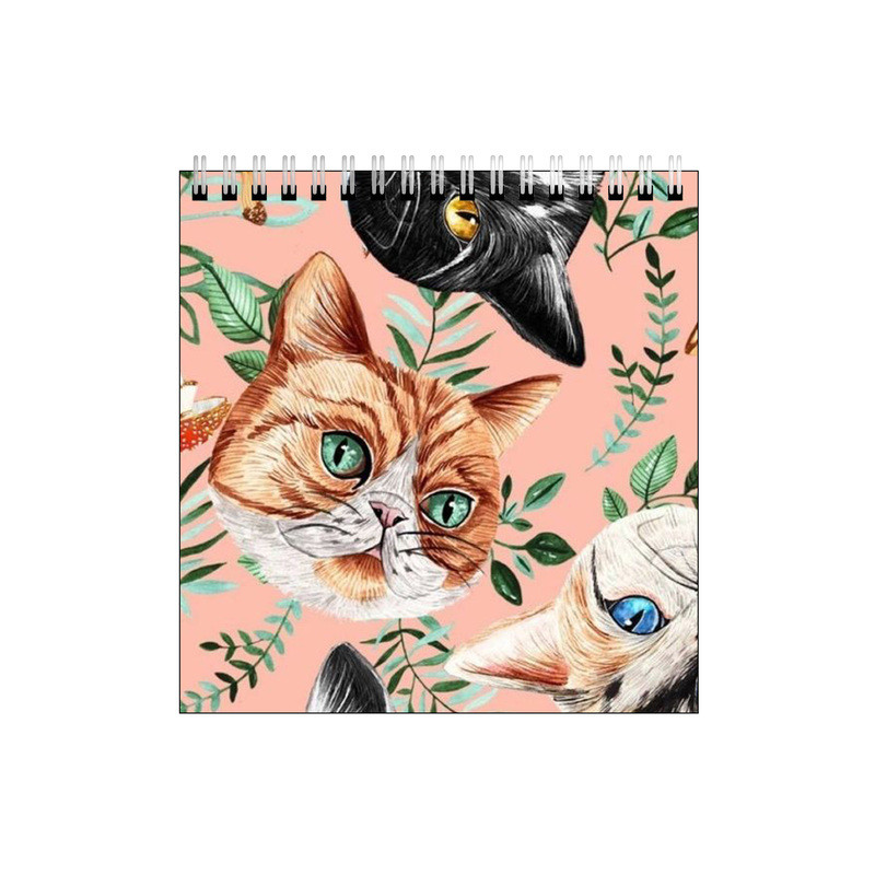 قیمت و خرید دفتر طراحی طرح پترن گل و گربه و قارچ کد 5489557