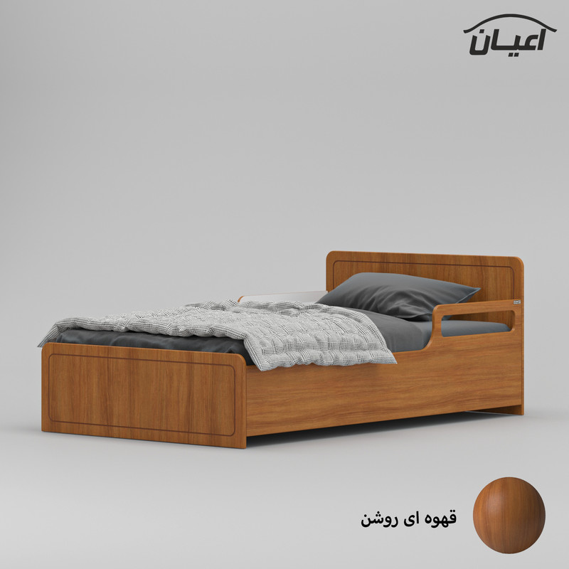قیمت و خرید تخت خواب یک نفره اعیان مدل FH772 سایز 120x200 سانتی متر