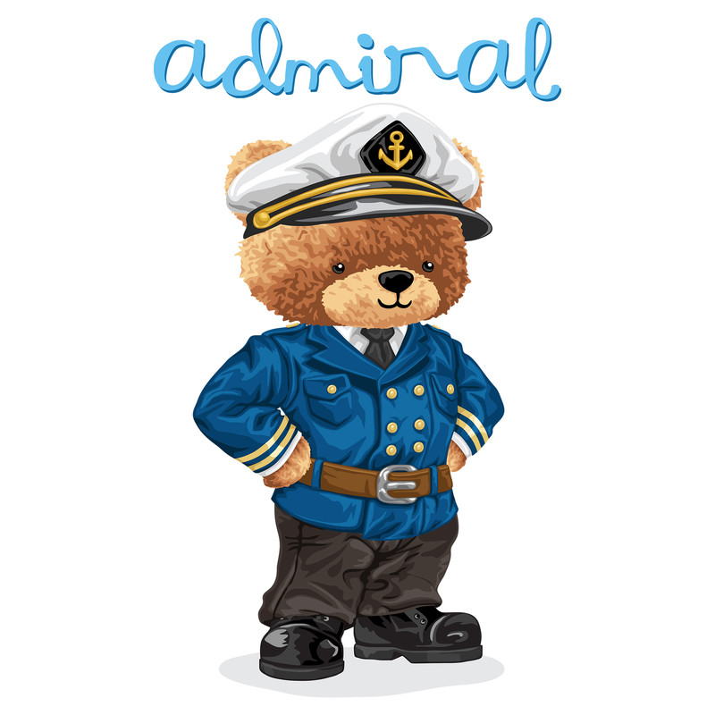 قیمت و خرید استیکر پارچه و لباس مدل dtf طرح تدی کد H30.103 مجموعه 12 عددی