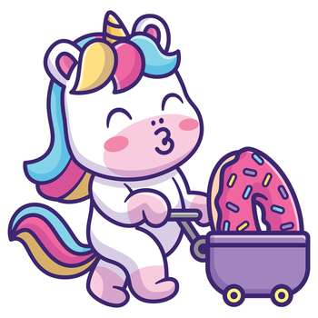 قیمت و خرید استیکر پارچه و لباس مدل dtf طرح یونیکورن کد H20.632 مجموعه 3 عددی