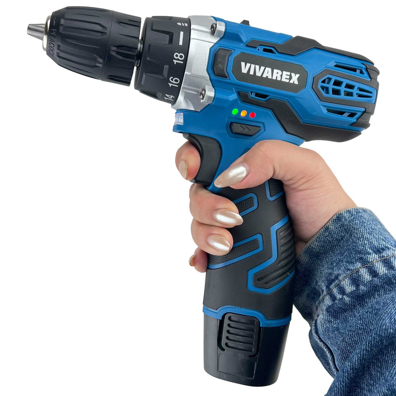 قیمت و خرید پیچ گوشتی شارژی ویوارکس مدل VR12V-1C-BLUE