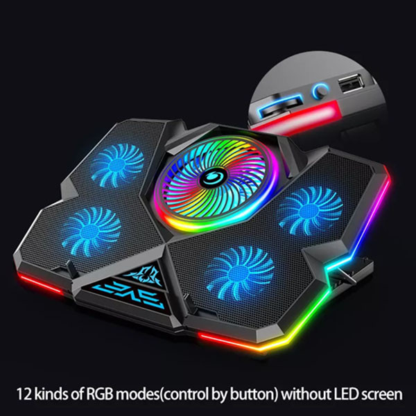 قیمت و خرید پایه خنک کننده لپ تاپ کول کلد مدل K44 3 Led