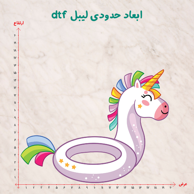 قیمت و خرید استیکر پارچه و لباس مدل dtf طرح یونیکورن کد H20.709 مجموعه 3 عددی