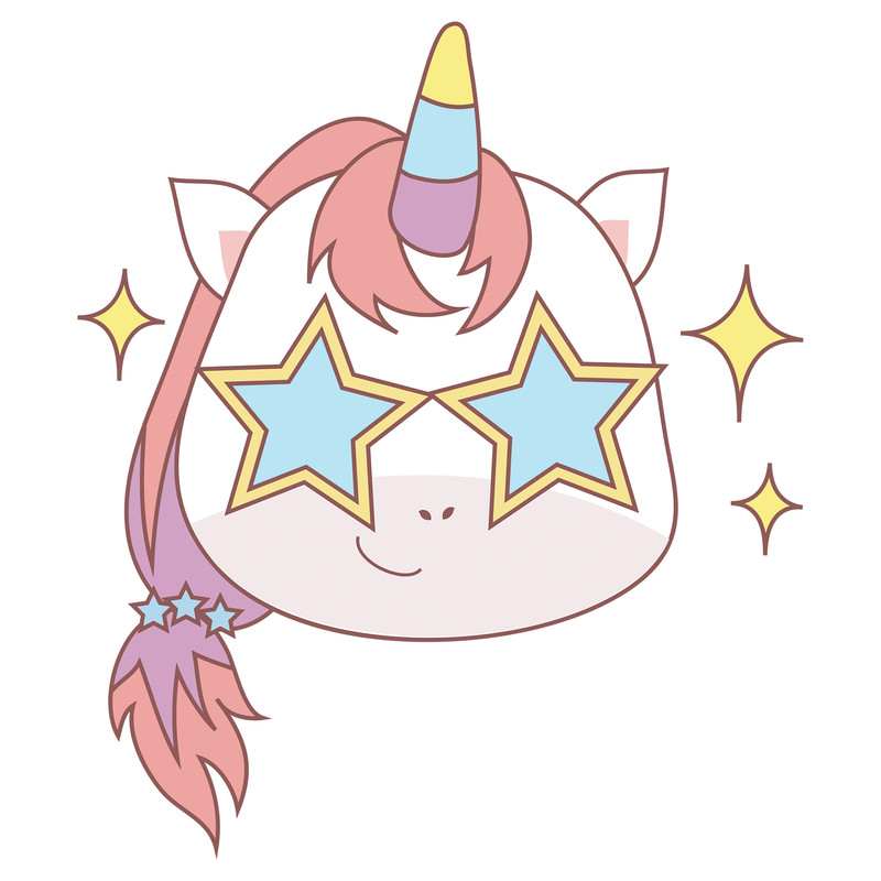 قیمت و خرید استیکر پارچه و لباس مدل dtf طرح یونیکورن کد H20.174 مجموعه 6 عددی