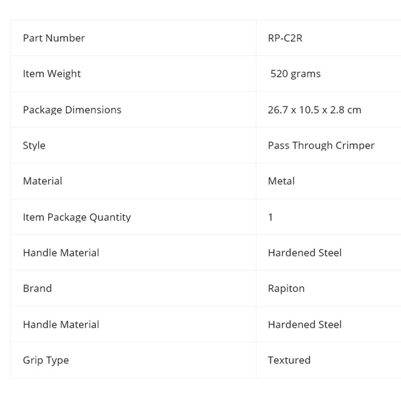 قیمت و خرید انبر شبکه رپیتون مدل RP-C2R