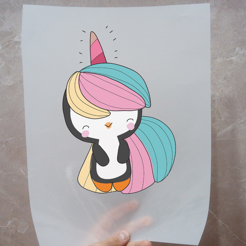 قیمت و خرید استیکر پارچه و لباس مدل dtf طرح یونیکورن کد H20.440 مجموعه 3 عددی